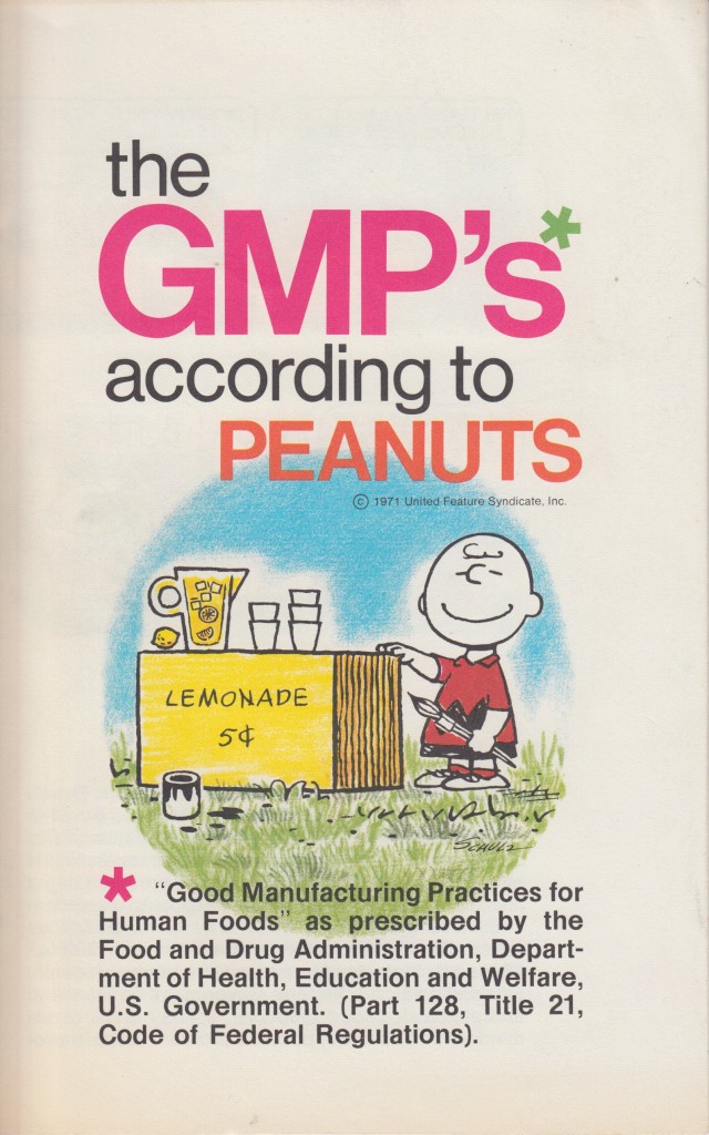 The GMPs According to Peanuts – The AAUGH Blog