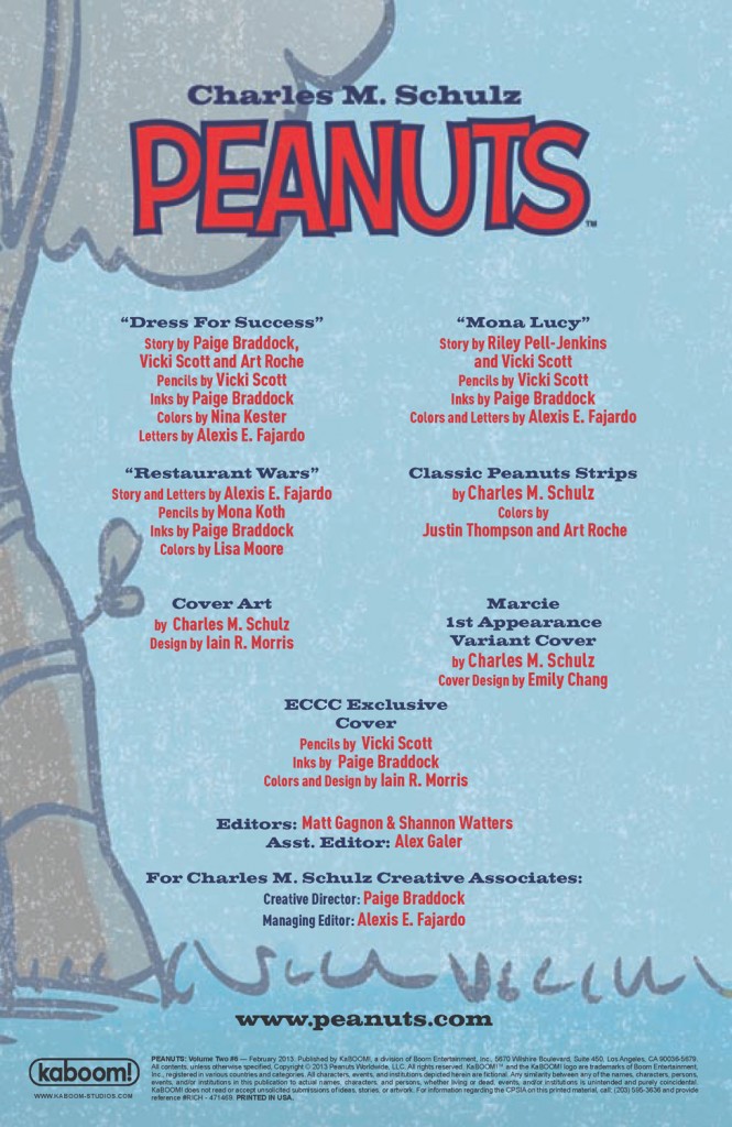 Peanuts comic book issue 6 – The AAUGH Blog